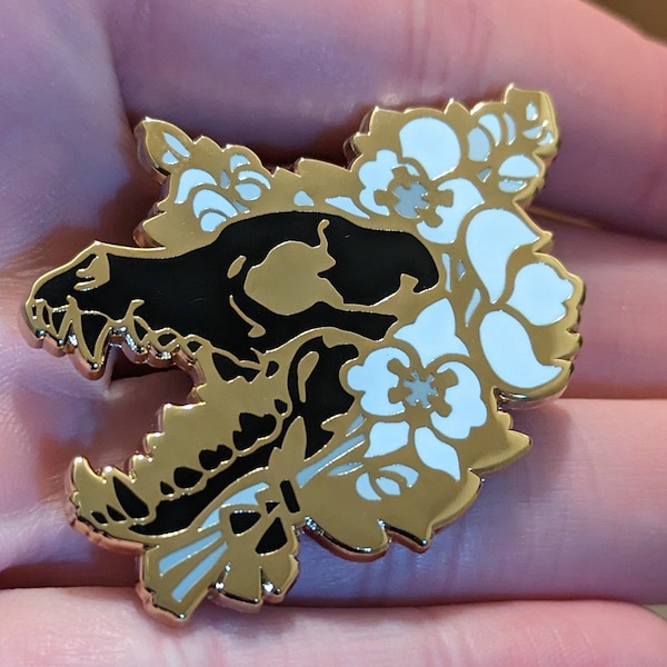 Wolfsbane Wolf Black Edition Enamel Pin - Etsy