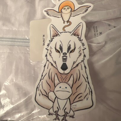 Loth Wolf Loth Cat Morai Vinyl Sticker Waterproof/decal/glossy - Etsy