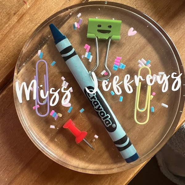 Personalised Resin Teacher Coaster/ Teacher Gift/ Thank You Teacher ...