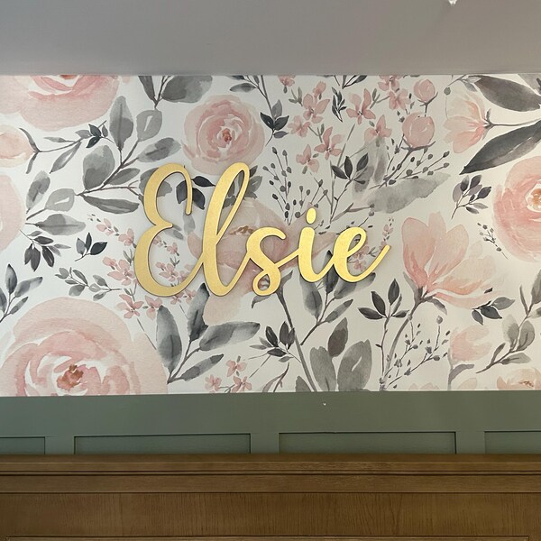 Baby Name Cutout Nursery Name Sign Nursery Decor Large Custom Name ...