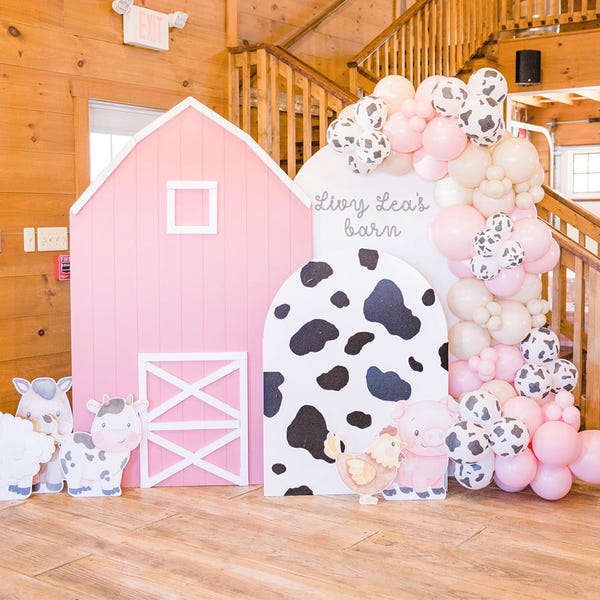 Farm Animal Cutouts Cute Watercolor Farm Cutouts Centerpieces Farm ...