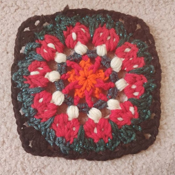 Pumpkin Patch Granny Square Pattern - PDF Instructions - Etsy