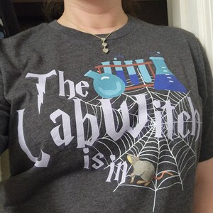 THE LAB WITCH Halloween Tshirt Fun Lab Tech Shirt - Etsy