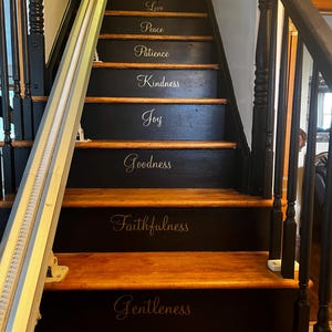 Inspiration Quotes Stair Riser Decals, Stair Decals, Stair Stickers ...