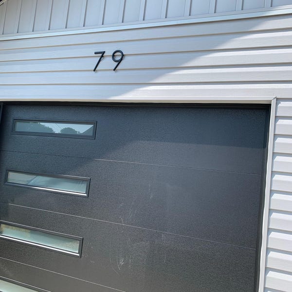 NO DRILLING REQUIRED 7.5" Vinyl Siding House Numbers Black or White - Etsy