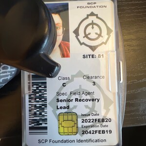 SCP Foundation Secure Access ID Card Updated Design - Etsy