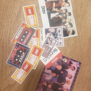 Kpop Groups Cassette Journal Stickers With Music Scan Code INDIVIDUAL ...