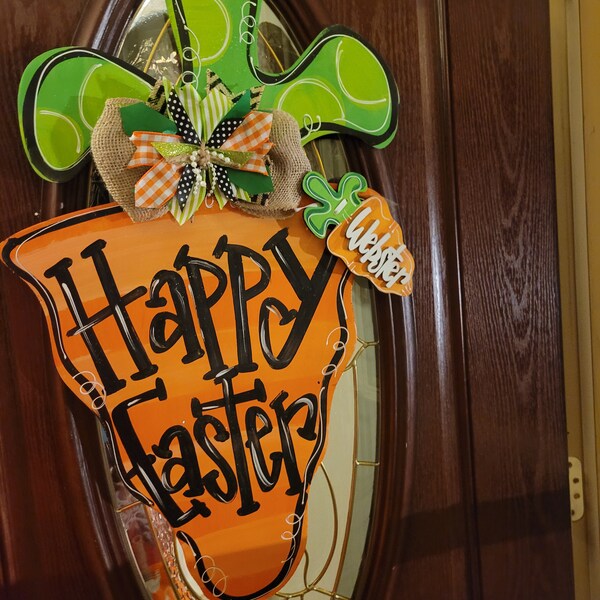 Easter Door Hanger - Personalized Door Hanger - Easter Decor - Easter ...