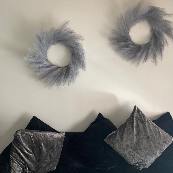 X3 STEMS 115cm Extra Large Tall Fluffy TAUPE Fake Faux Artificial ...