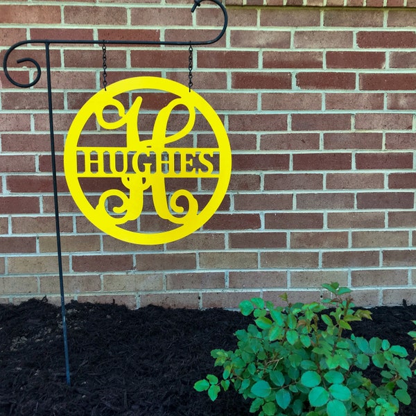 Custom Last Name Garden Flag - Last Name Sign for Wall - Established ...