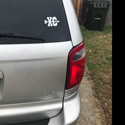 2 Pack Cross Country XC Symbol 4 Inch Vinyl Decal Window Sticker - Etsy