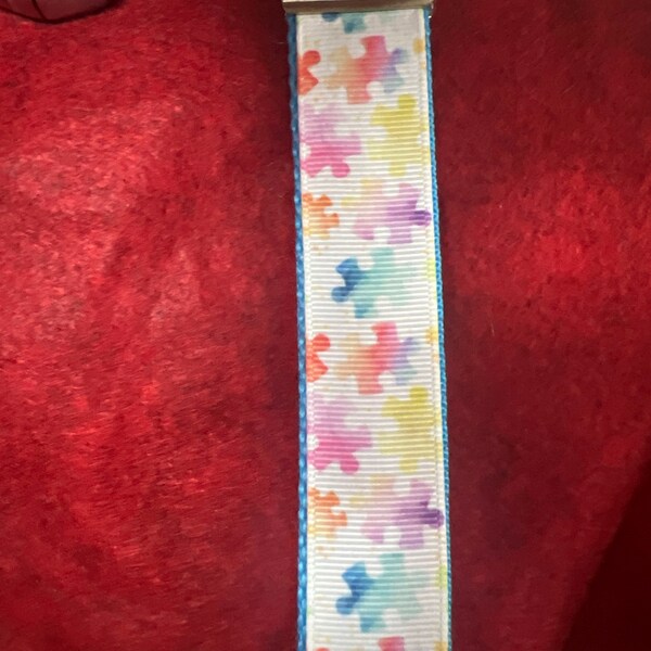 Autism Key Fob - Puzzle Key Fob - Autism Keychain - Puzzle Piece ...