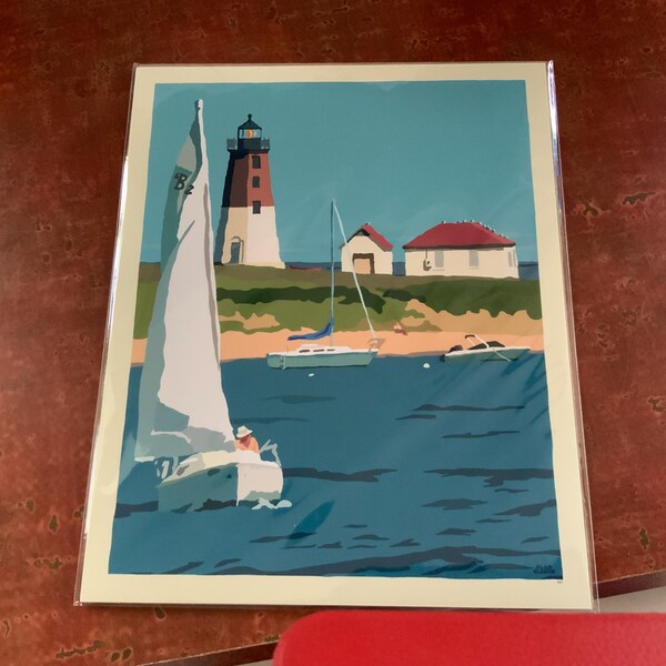 Cape Cod Map Art Print 8" X 10" Travel Poster by Alan Claude ...