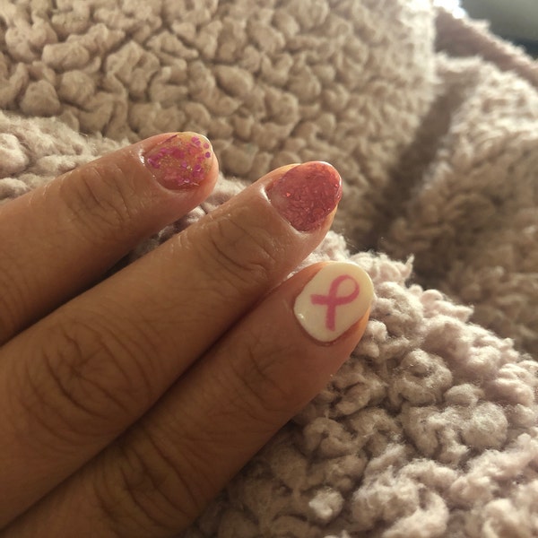 SYMBOL Nail Decals "breast Cancer Ribbon #2 Pink" Nail Art Set#514 ...