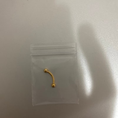 Golden Rook Piercing Curved Barbell Ring..16g..6mm OR 8mme02g - Etsy