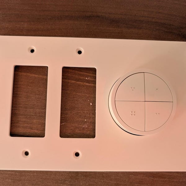 Minimalist 3D Printed Combination Decorator Style and Toggle Style ...