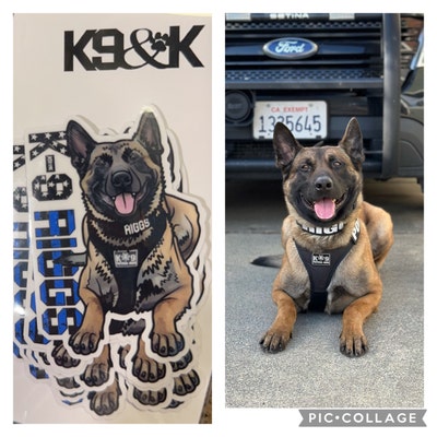 Police K9 Window Decal/k9 Unit Decal/caution K9 Decal/police Dog Decal ...