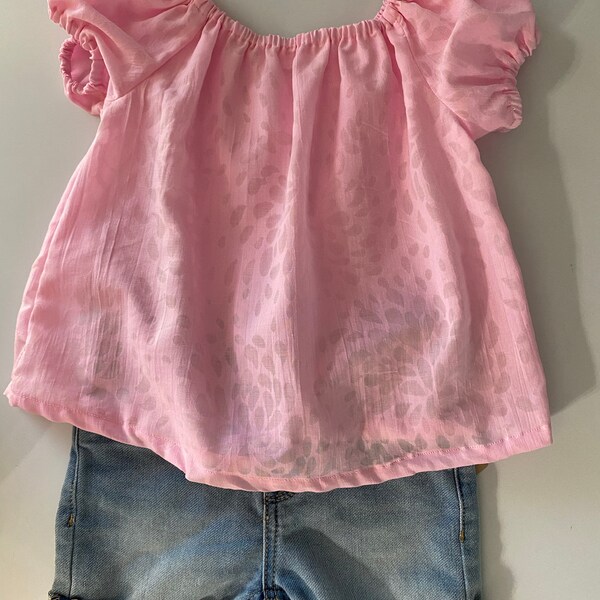 Girls Top Pattern Pdf, Girls Sewing Pattern Pdf, Peasant Top Pattern ...