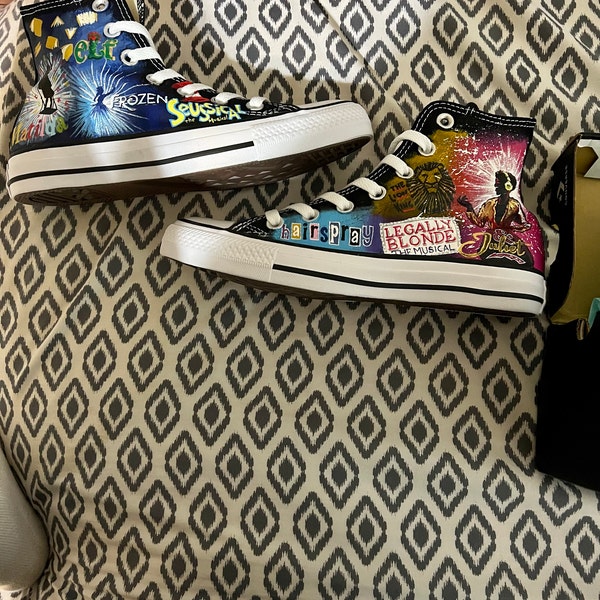 Custom Hand Painted Shoes With Toy Story Aliens Themed Converse High ...