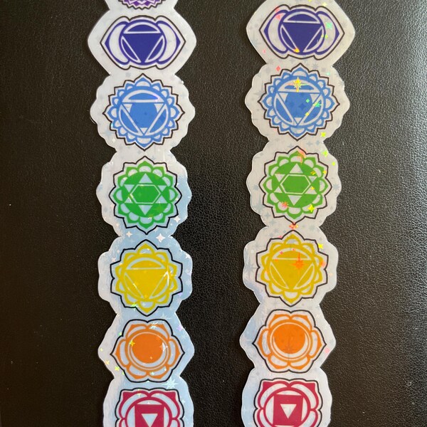 Chakra Holo Vinyl Waterproof Stickers Laptop Decal Hydro Flask Chakra ...