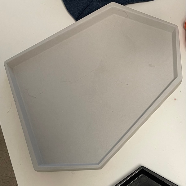 Pinkiemold Silicone Concrete Tray Molds DIY Geometry Tray Plate Molds ...