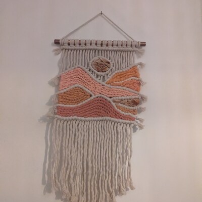 Landscape Wall Hanging, Woven Nature Wall Hanging, Waterfall Wall ...