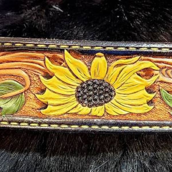 SUNFLOWER BELT PATTERNS - 2 Different Repeating Leather Belt Patterns ...