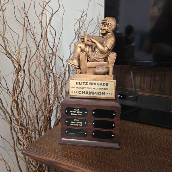 10” Fantasy Football LOSER Trophy W/ Base - Etsy