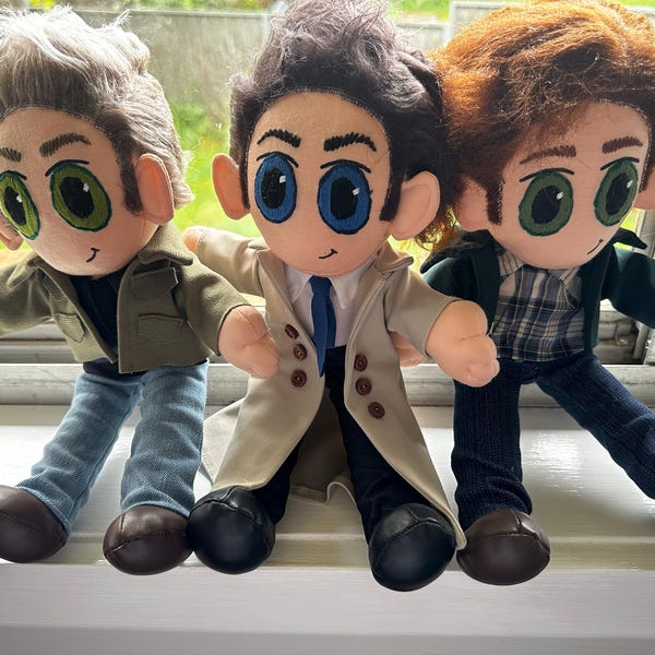 Castiel Supernatural Doll Plushie Toy Misha Collins - Etsy
