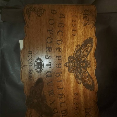 Engraved Wooden Spirit Ouija Board, Custom Engraved Spirit Board for ...