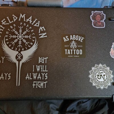 Die Cut Viking Decal, Til Valhalla Sticker, Decal, Viking Women ...