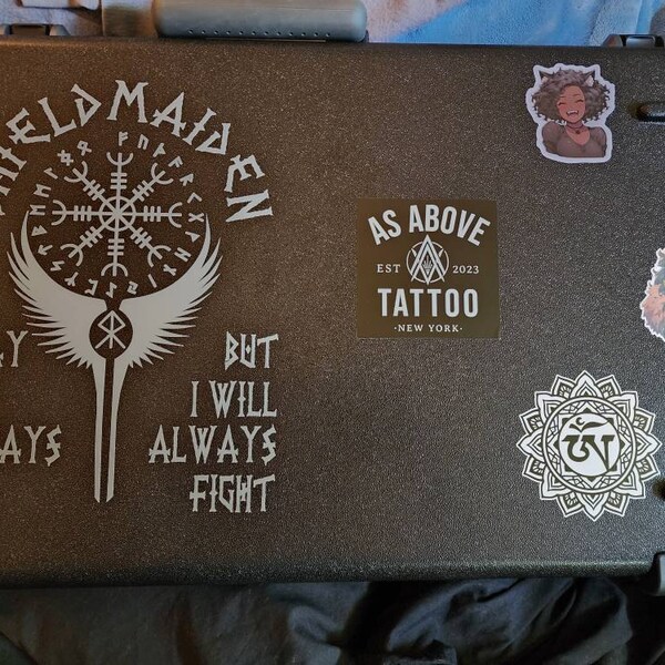 Die Cut Viking Decal, Til Valhalla Sticker, Decal, Viking Women ...