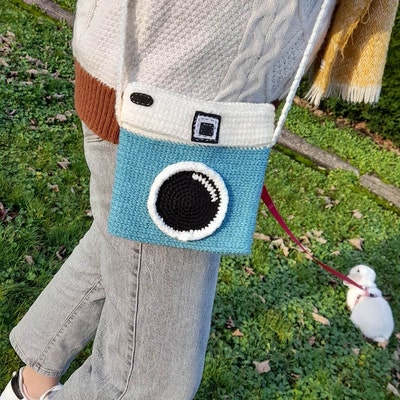 Pdf Pattern Camera Crochet Bag, Lomo Camera Bag, Bag Pattern, Crochet ...