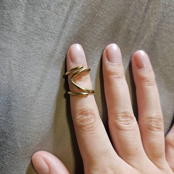 Lateral Deviation Arthritis Splint Ring, Adjustable Brass, Bronze ...