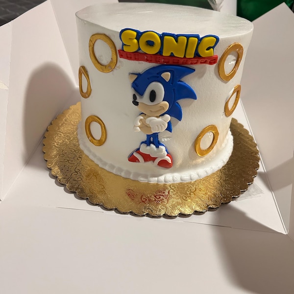 Handmade Edible Sonic the Hedgehog Fondant Toppers,sonic Fondant ...