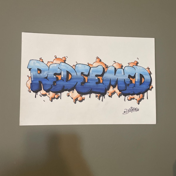 Graffiti, Art, Custom, Handmade, Beautiful, Colorful, Decortations - Etsy