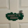 3D Door Sign Minecraft-inspired - Personalized Name Custom Kids Bedroom ...
