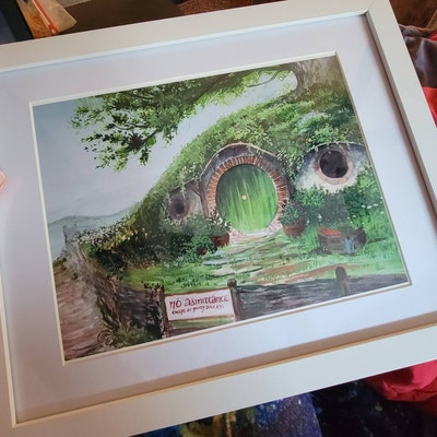BAG END Print the HOBBIT Bilbo Baggins Hobbit Hole Painting - Etsy