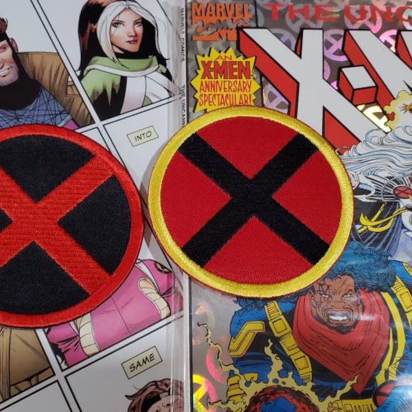 X Men - Various Colors - Embroidered Patch Iron on or Hook Fastener ...
