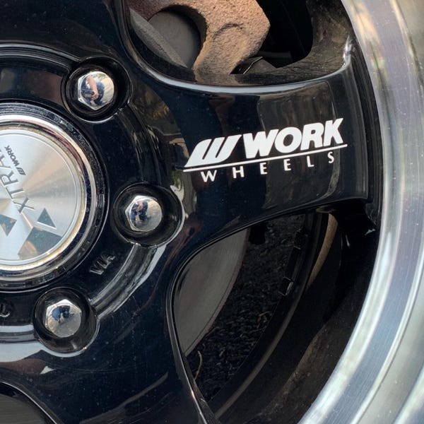 Work Meister Wheels Rim Vinyl Decal Sticker Set of 2 Multi Sizes Multi ...