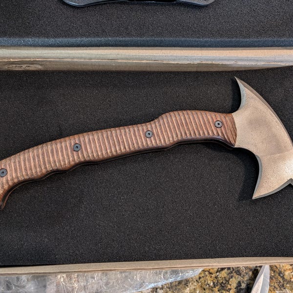 Double Blade Axe Handmade, Double Head Axe, Viking Long Axe, Two Handed ...
