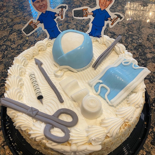 Personalized Surgeon Doctor Orthopedic Cupcake Toppers Graduation ...