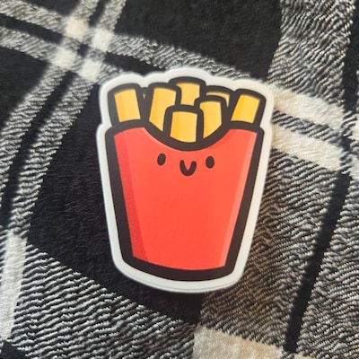 French Fries Hard Enamel Pin Kawaii Enamel Pin Cute Food Pin Junk Food ...