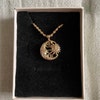 Sun and Moon Vintage Style Celestial Yin Yang Celestial Zodiac Mystic Charm Dainty 18k Gold ...