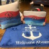 Welcome Aboard Rug, Outdoor Rug for Boats, Custom Family Boat Gift ...