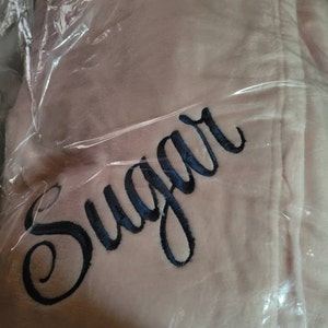 Adult Fleece Throw-personalized Custom Embroidered Blankets Cursive ...