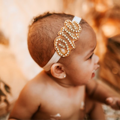 First Birthday Headband, First Birthday Outfit, 1st Birthday Headband ...