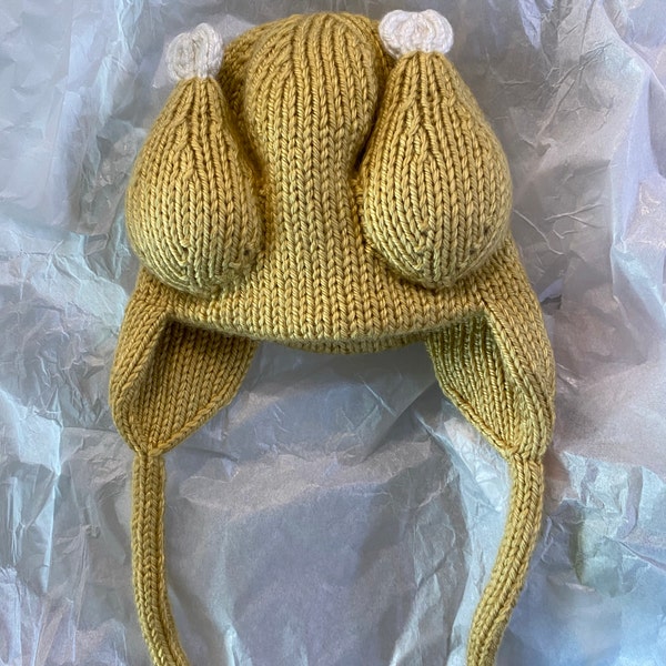 Knit Cooked Turkey Hat With Drumsticks - Etsy