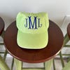 Monogrammed Hat, Embroidered Hat, Distressed Hat, Personalized Hat ...