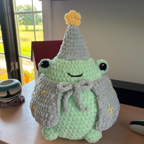 Jumbo Wizard Frog Crochet Pattern / Chunky Crochet Wizard Mage / US PDF ...